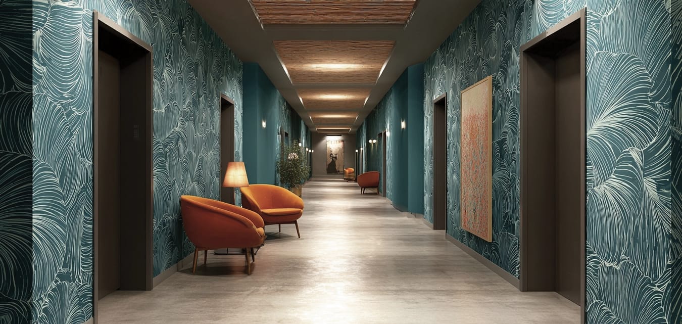Commercial Wallcovering for Multi-Family Properties | Type II Corridors ...