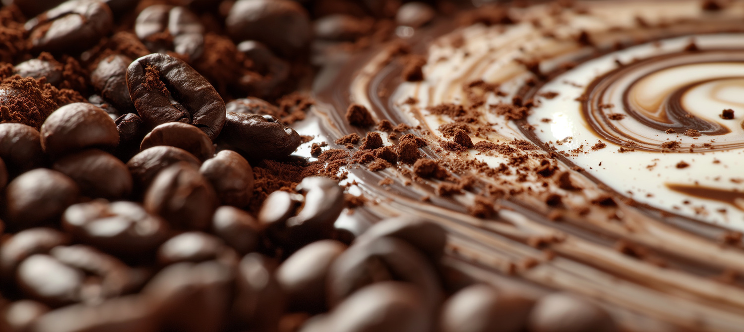 Unique Coffee Beans Wallpaper - Rich Aroma in Design