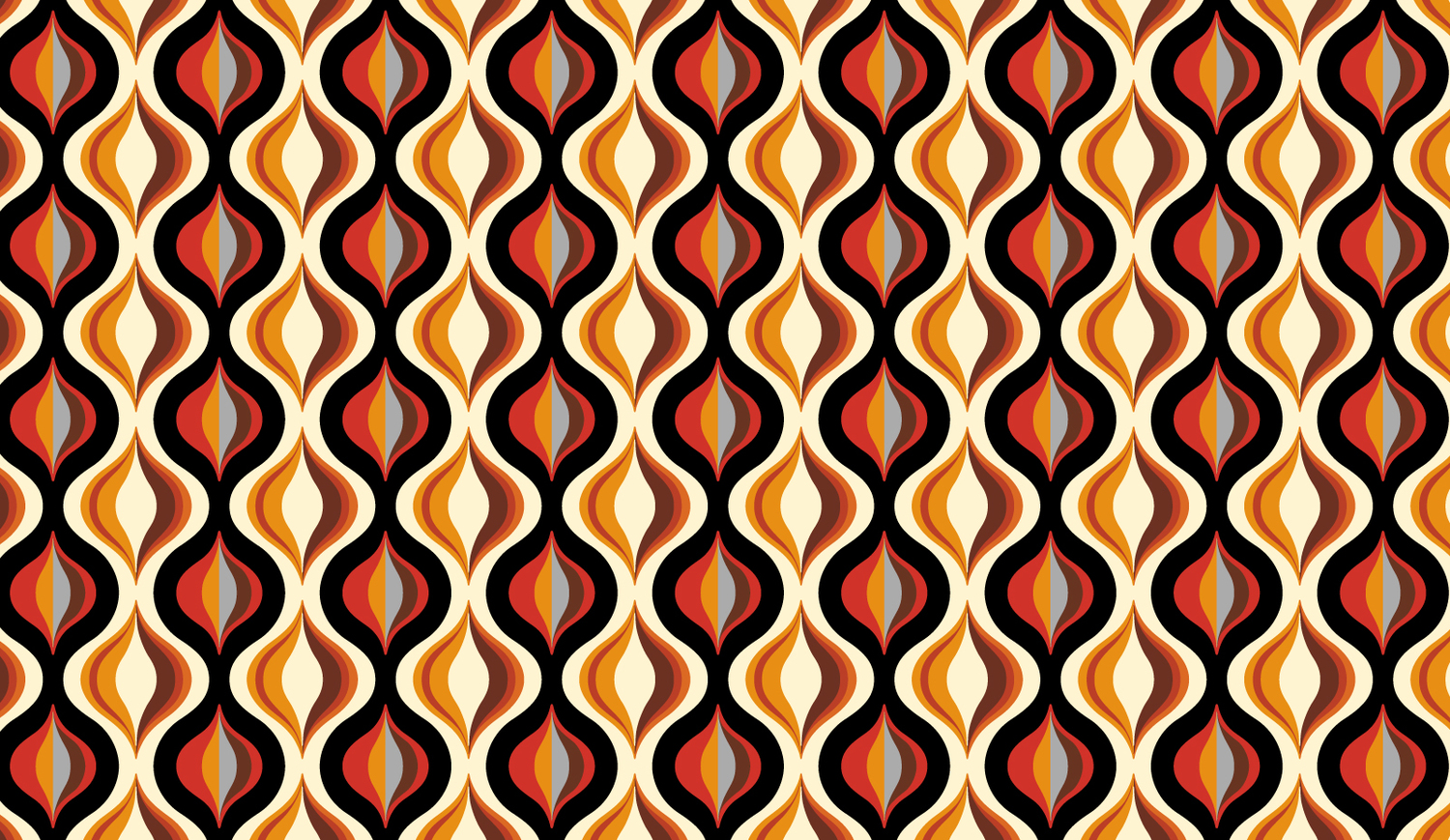 Retro Diamonds: Chic 70s Wallpaper Revival for Stylish Spaces