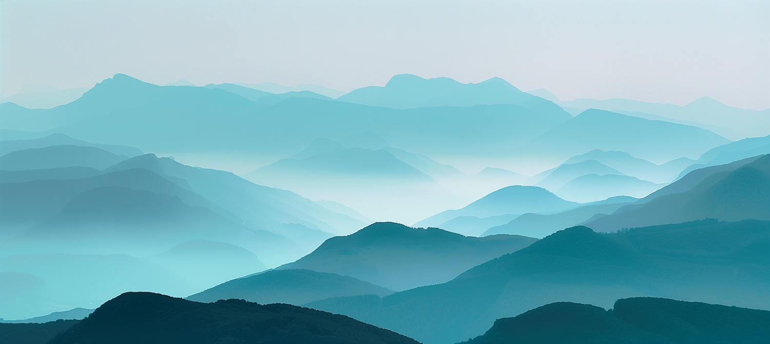 Cyan Mist Wallpaper: A Blend of Serenity and Style