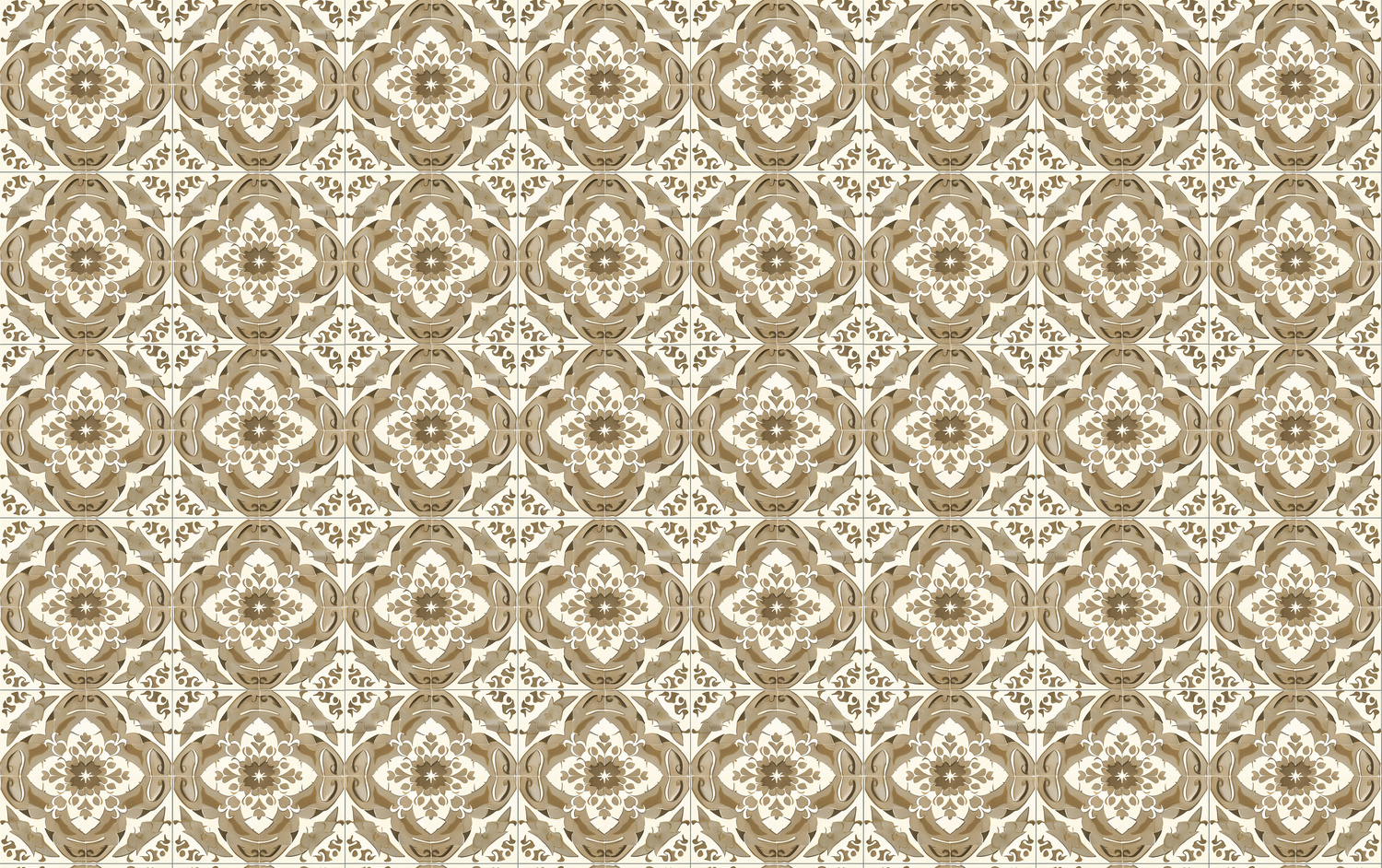 Classic Iberian Tile Design Wallpaper - Enhance Your Decor