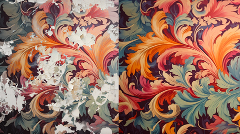 Recreate & Reprint Wallpaper from Incomplete Patterns